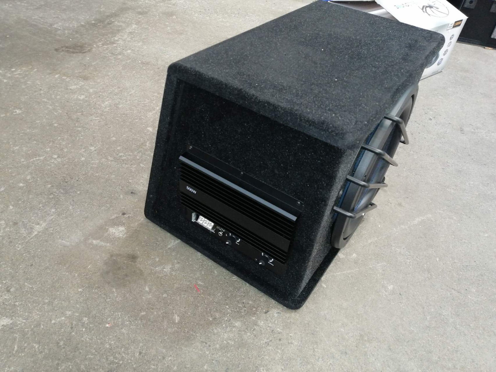 Soundstream SUB + box + 500W Amplifier - 12" RUB.124 500W RMS Subwoofe ...