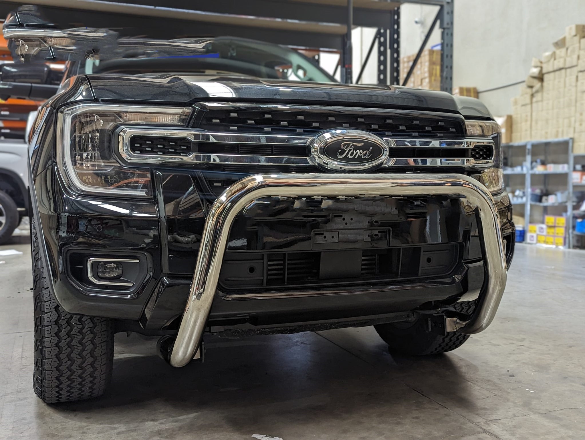 Stainless Steel Nudge Bar - Ford Ranger Next-Gen PX4 July 22+ (Sensor ...