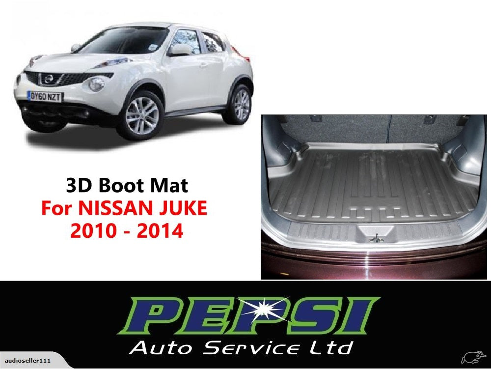 3D Boot Liner / Cargo Mat / Trunk liner Tray for NISSAN JUKE 2010 - 20 ...