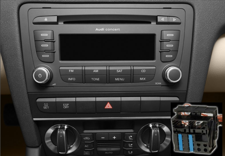 Genuine Audi A3 CONCERT MP3 CD Stereo -- NZ Radio — Pepsi Auto Service