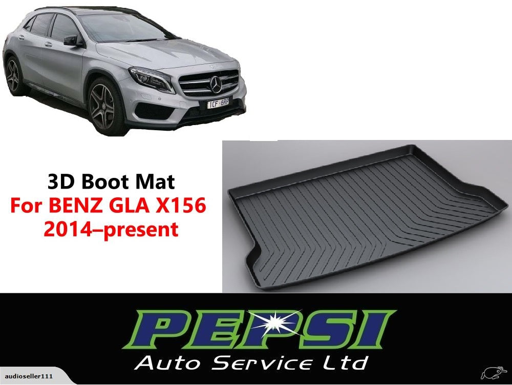 3D Boot Liner / Cargo Mat / Trunk liner Tray for BENZ GLA X156 2014–pr ...