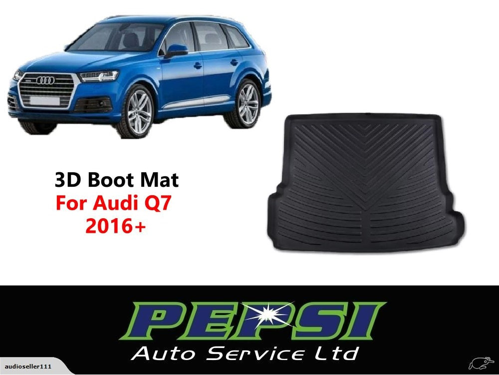 3D Boot Liner / Cargo Mat / Trunk liner Tray for Audi Q7 2016+ New Sha ...