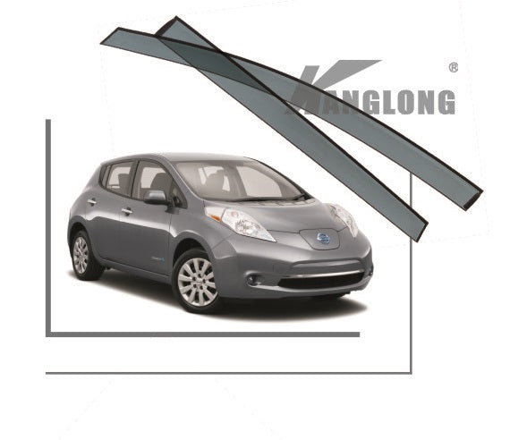 Door Visor / Weather Shield / Monsoon Guard For NISSAN LEAF 2010–2017 ...