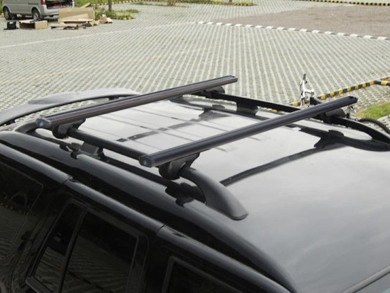 Universal Black 134cm Aluminum Roof Rack Cross Bar ( lockable ) -- 2 x ...
