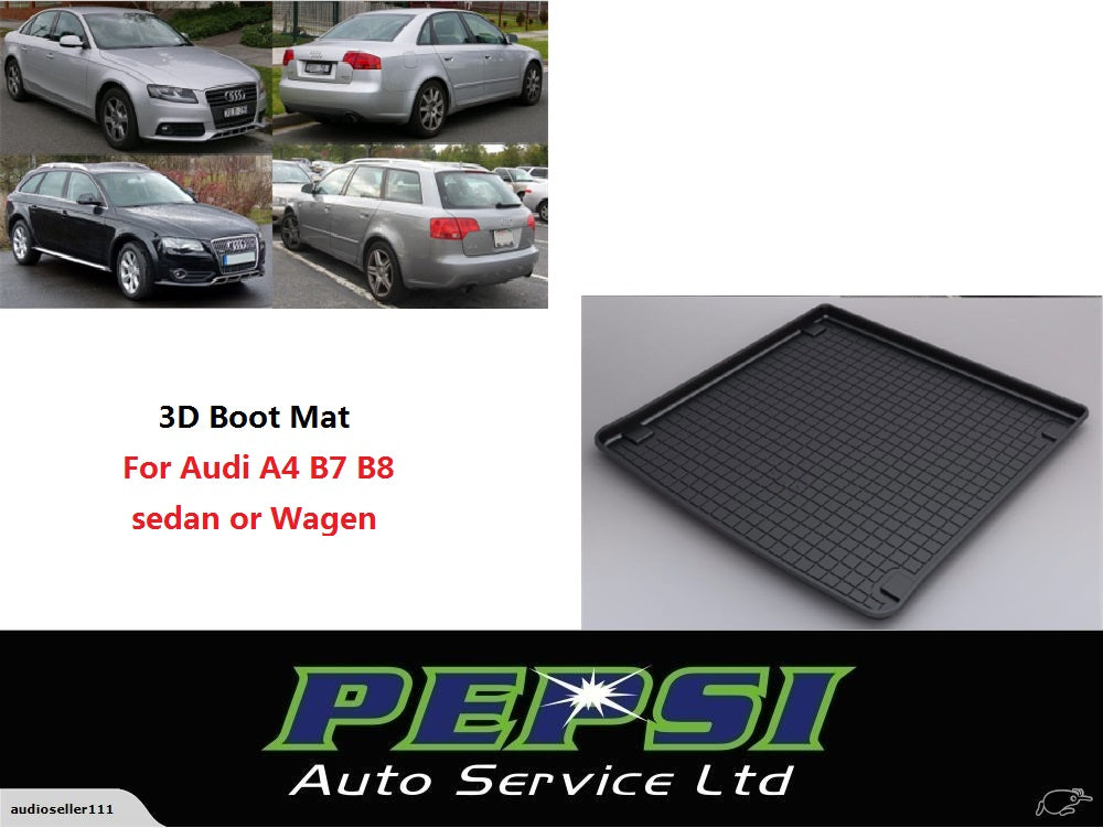 3D Boot Liner / Cargo Mat / Trunk liner Tray for Audi A4 B7 B8 2004–20 ...